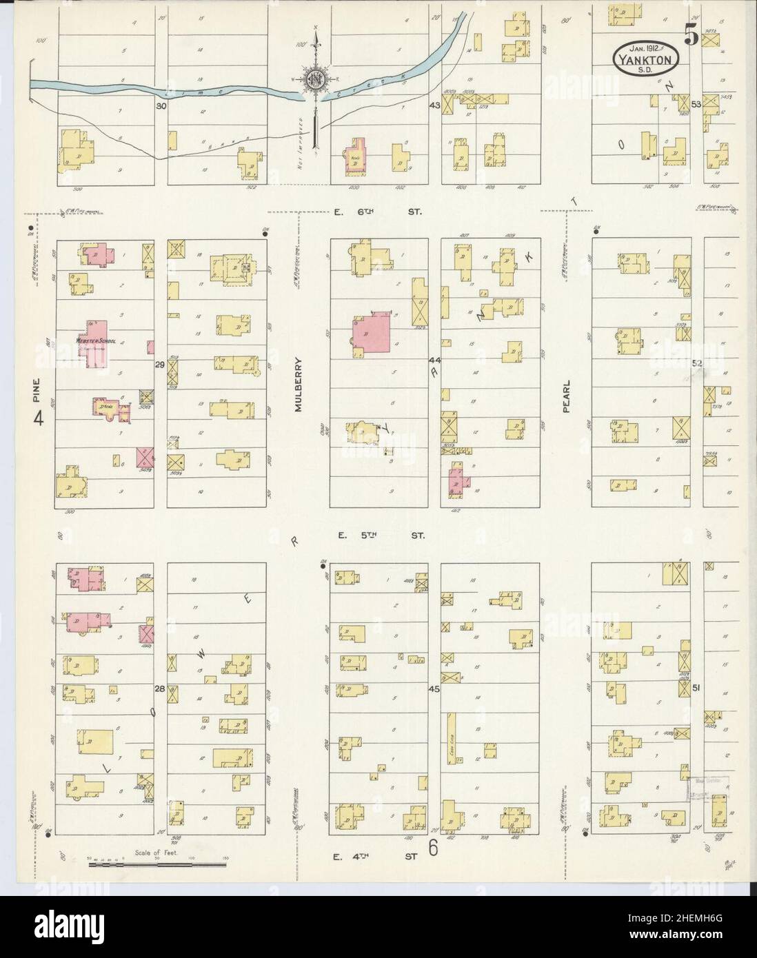 Map of yankton south dakota hi-res stock photography and images - Alamy
