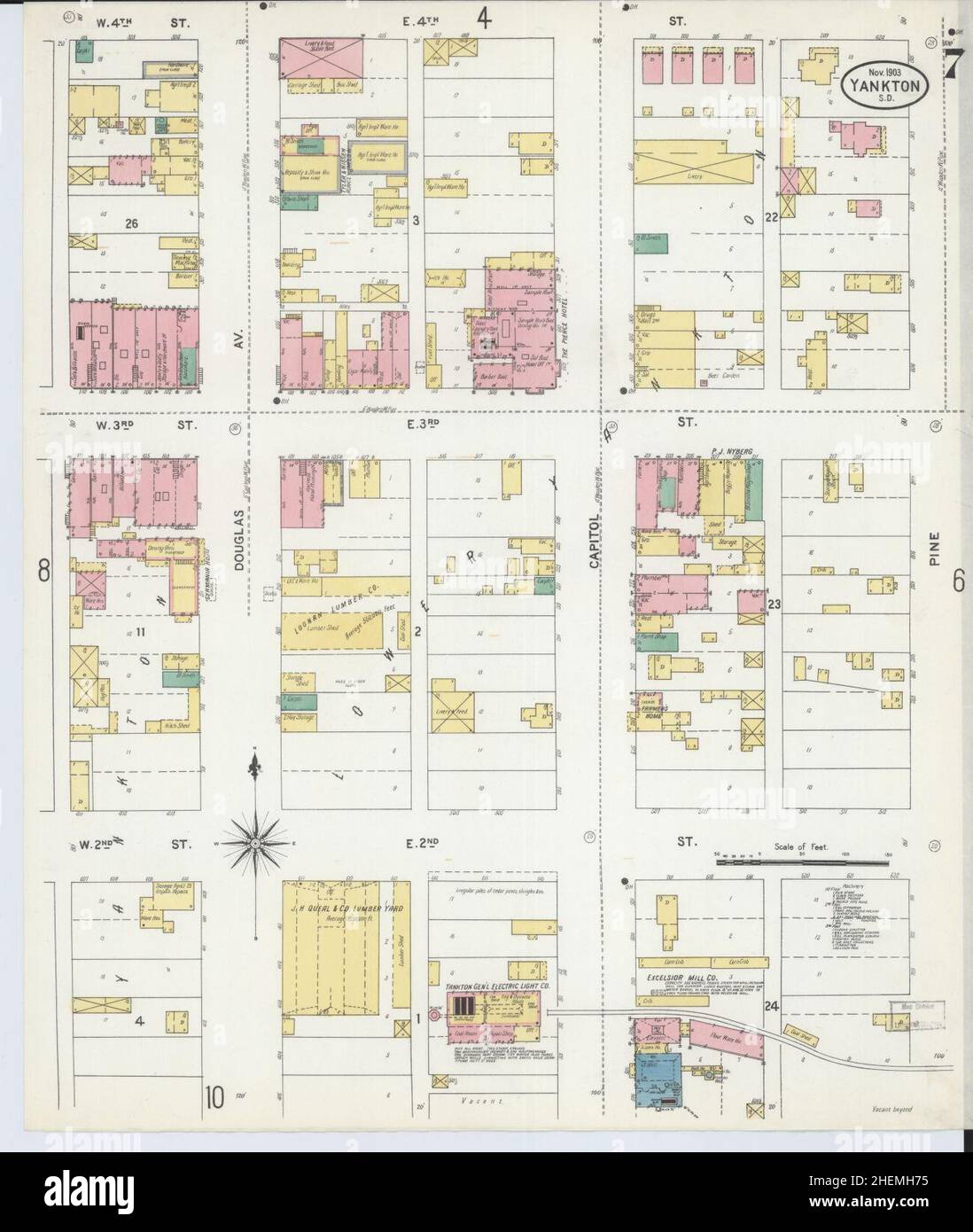 Map of yankton hi-res stock photography and images - Alamy