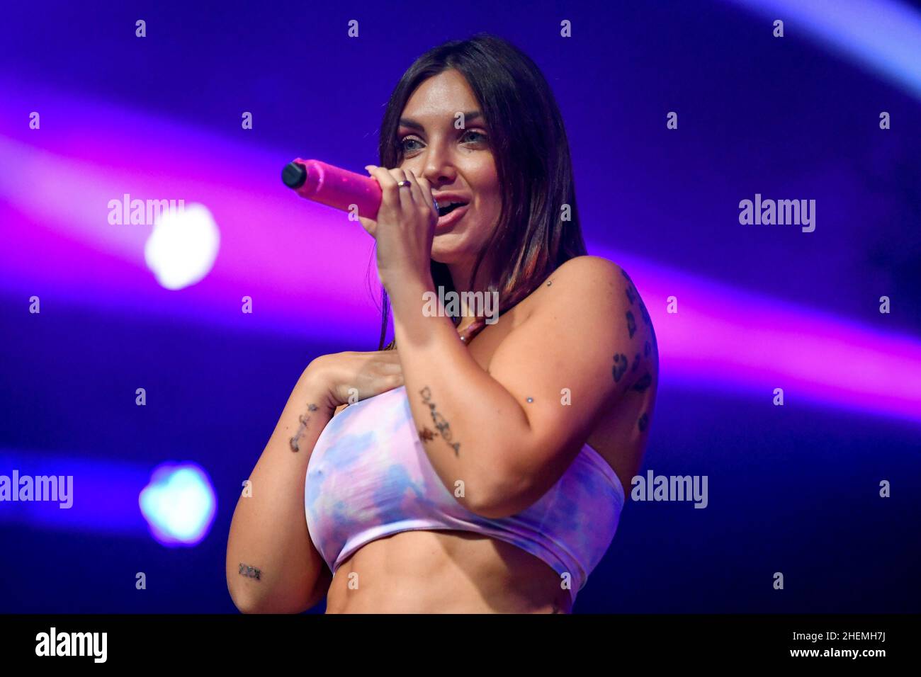 Codishow, 12/09/2021, Italy, September 12, 2021, Elettra Lamborghini singing during Elettra ...