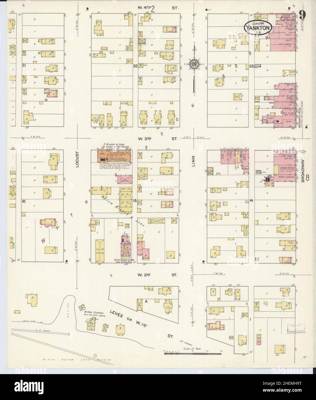 Map of yankton hi-res stock photography and images - Alamy