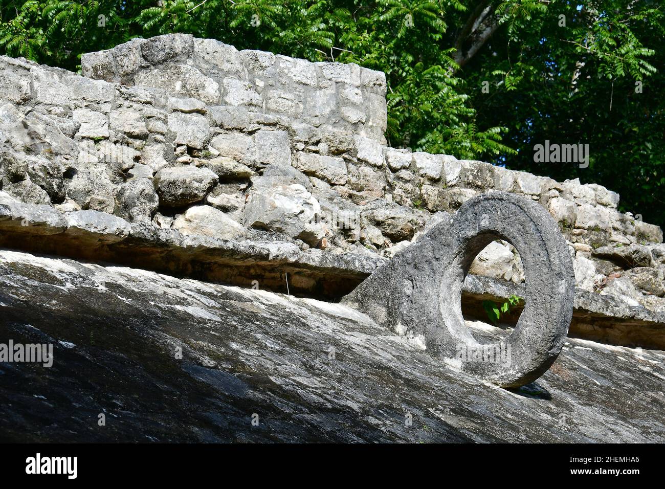 Ball court, Maya ruins, Coba group, Coba Archeological Area, Quintana ...