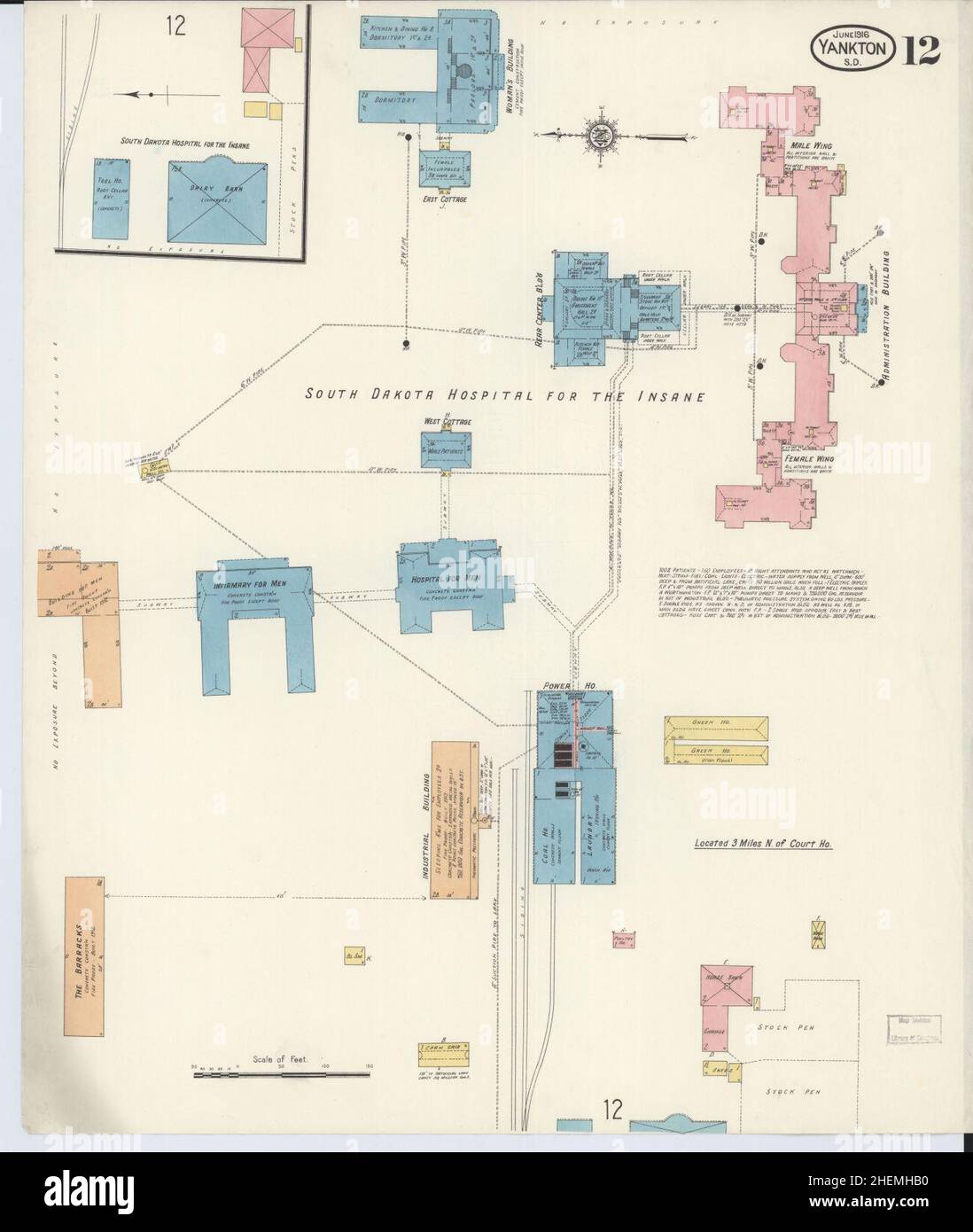 Map of yankton south dakota hi-res stock photography and images - Alamy