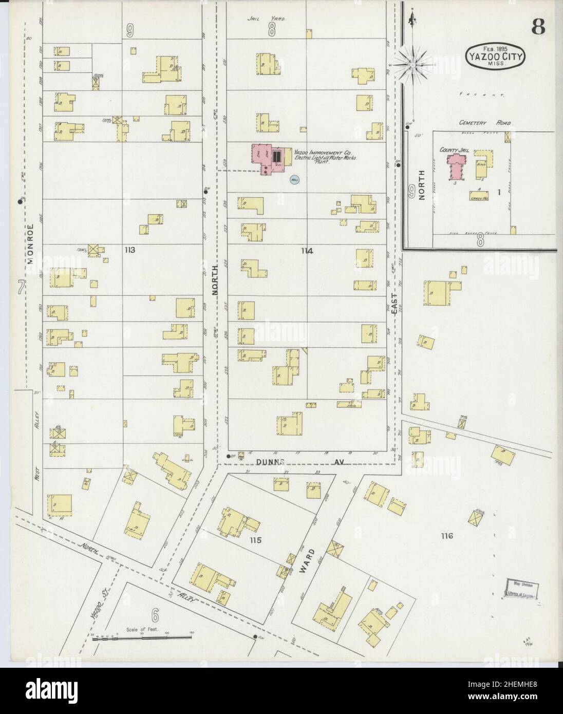 Yazoo city map hi-res stock photography and images - Alamy