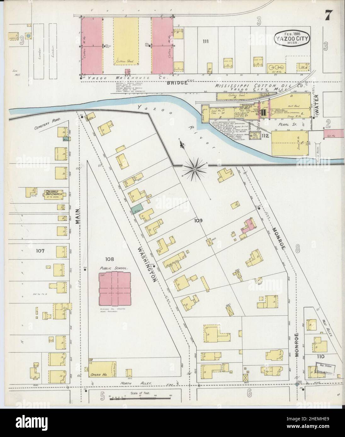 Yazoo city map hi-res stock photography and images - Alamy