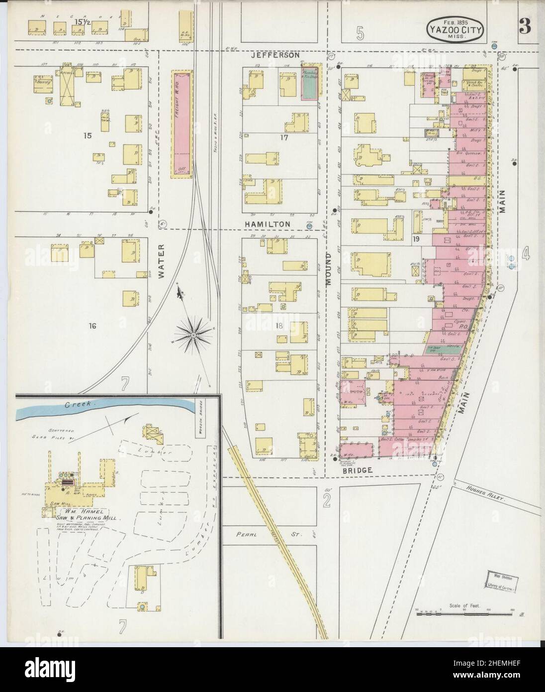 Yazoo city map hi-res stock photography and images - Alamy