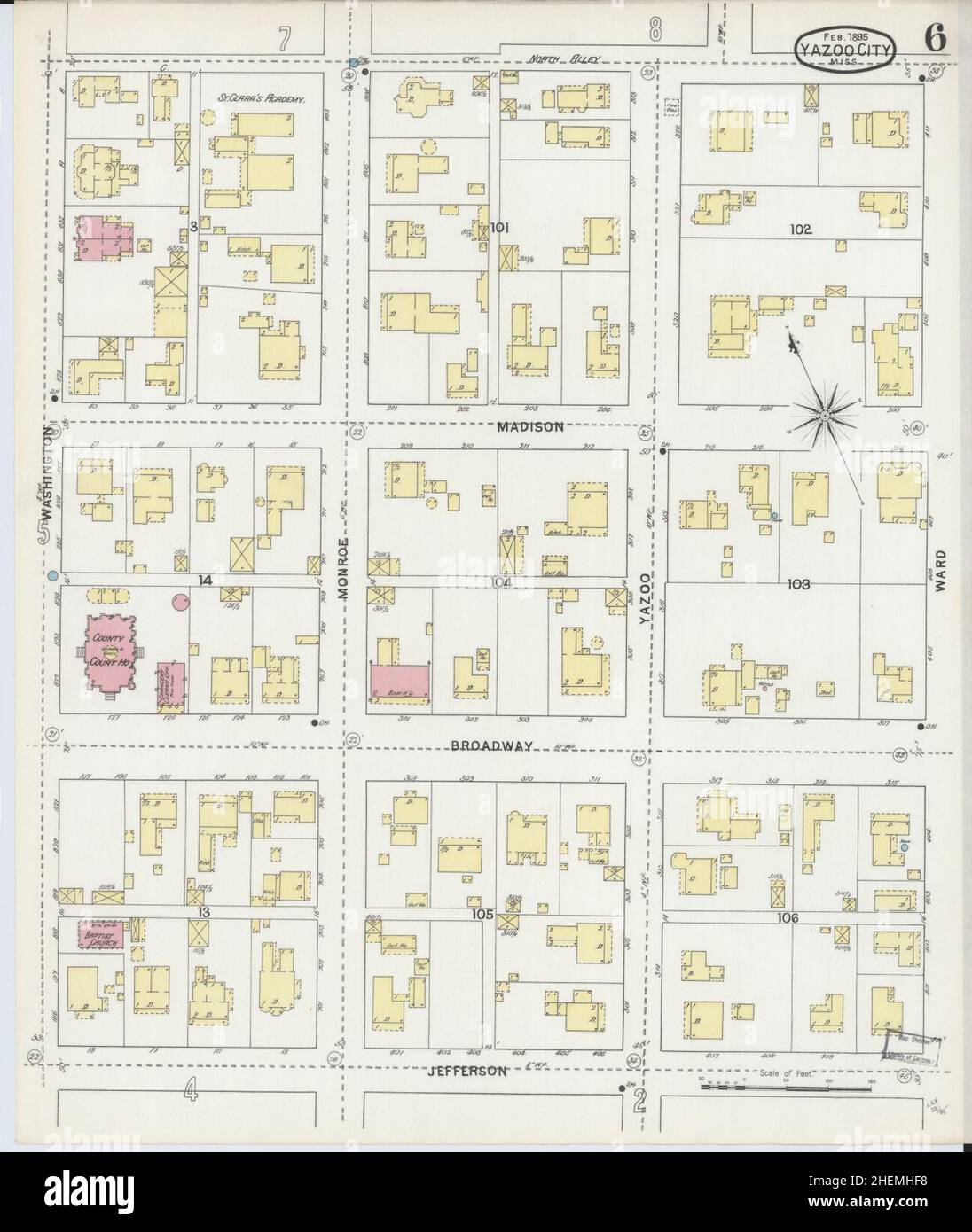 Yazoo city map hi-res stock photography and images - Alamy