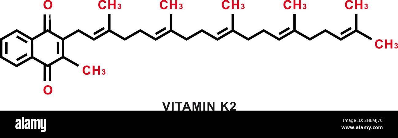 Vitamin K2 chemical formula. Vitamin K2 chemical molecular structure ...