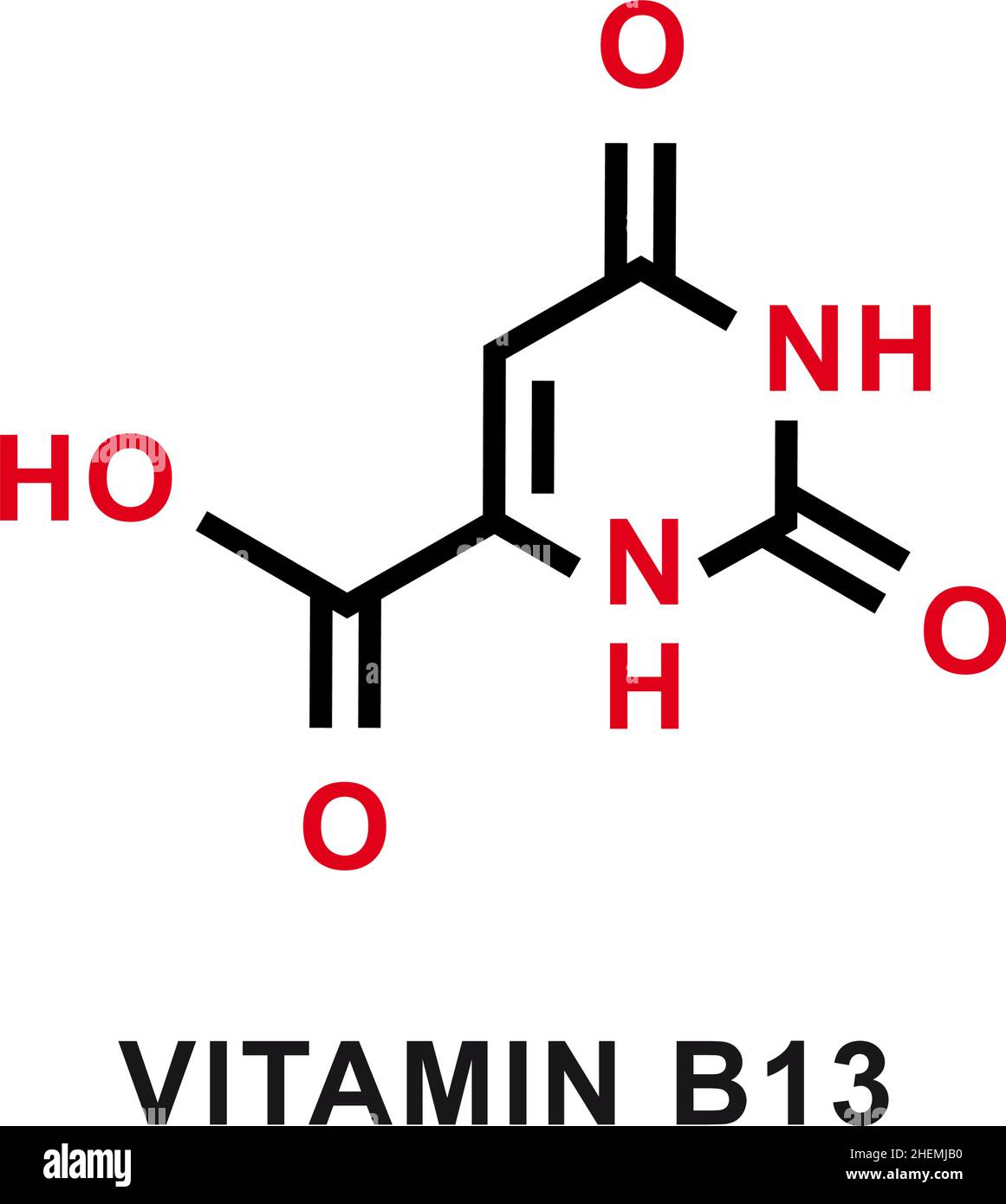 Vitamin B13 chemical formula. Vitamin B13 chemical molecular structure ...