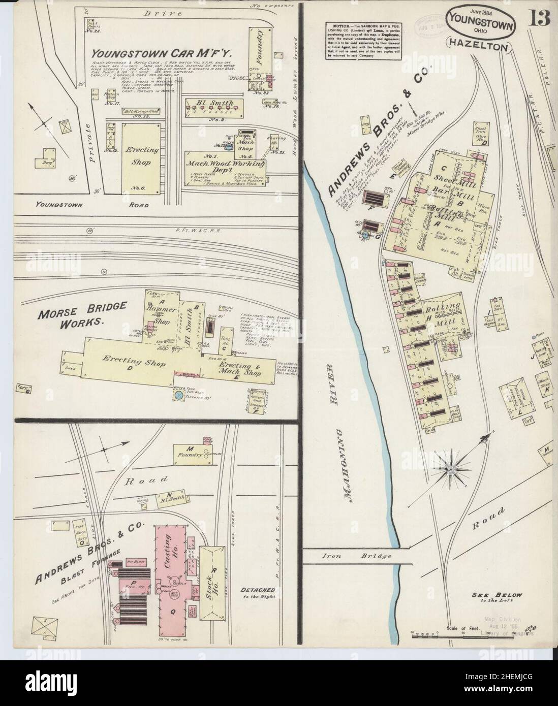 Mahoning county map hi-res stock photography and images - Alamy