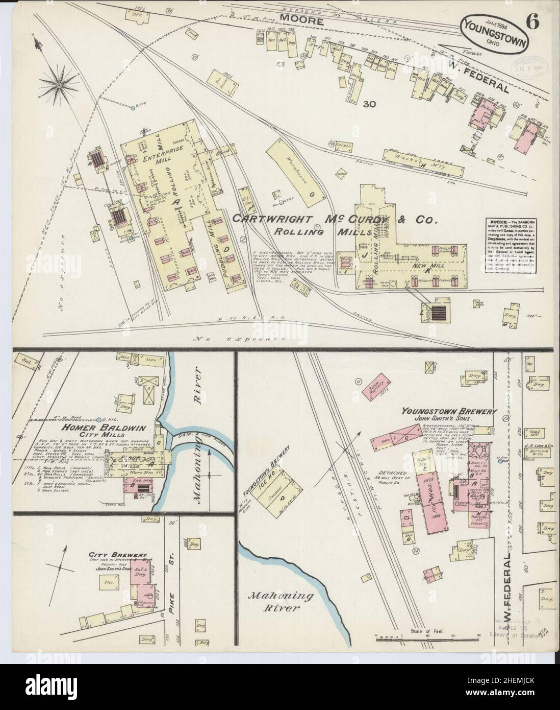 Mahoning county map hi-res stock photography and images - Alamy