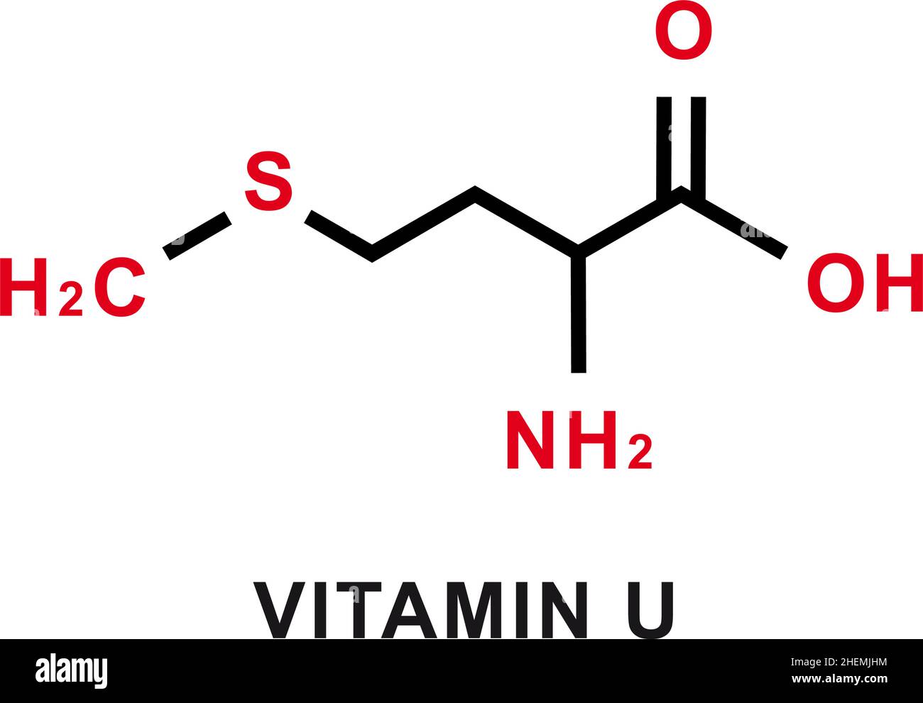 Vitamin U chemical formula. Vitamin U chemical molecular structure ...