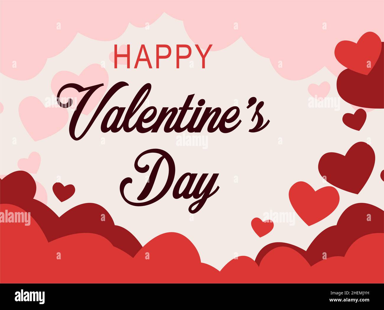 happy valentines day hearts Stock Vector Image & Art - Alamy