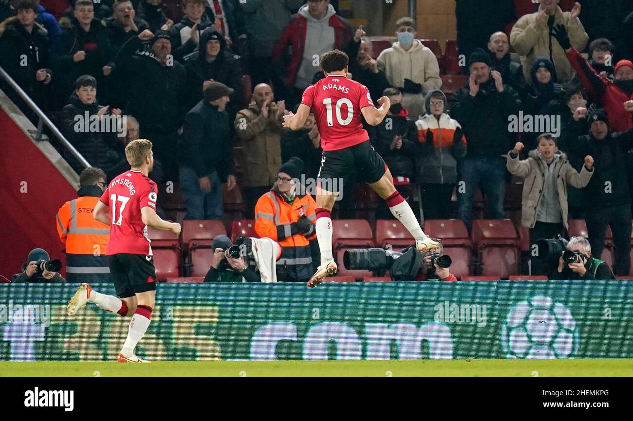 Southampton's Che Adams celebrates scoring their side's fourth goal of ...
