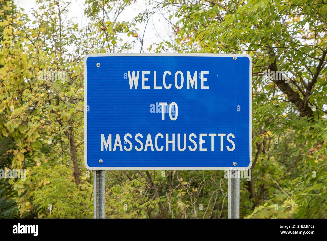 Welcome to massachusetts sign hi-res stock photography and images - Alamy