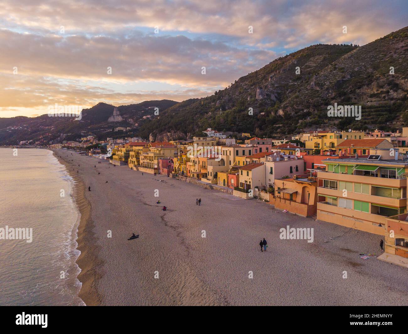 Beach finale ligure liguria italy hi-res stock photography and images ...