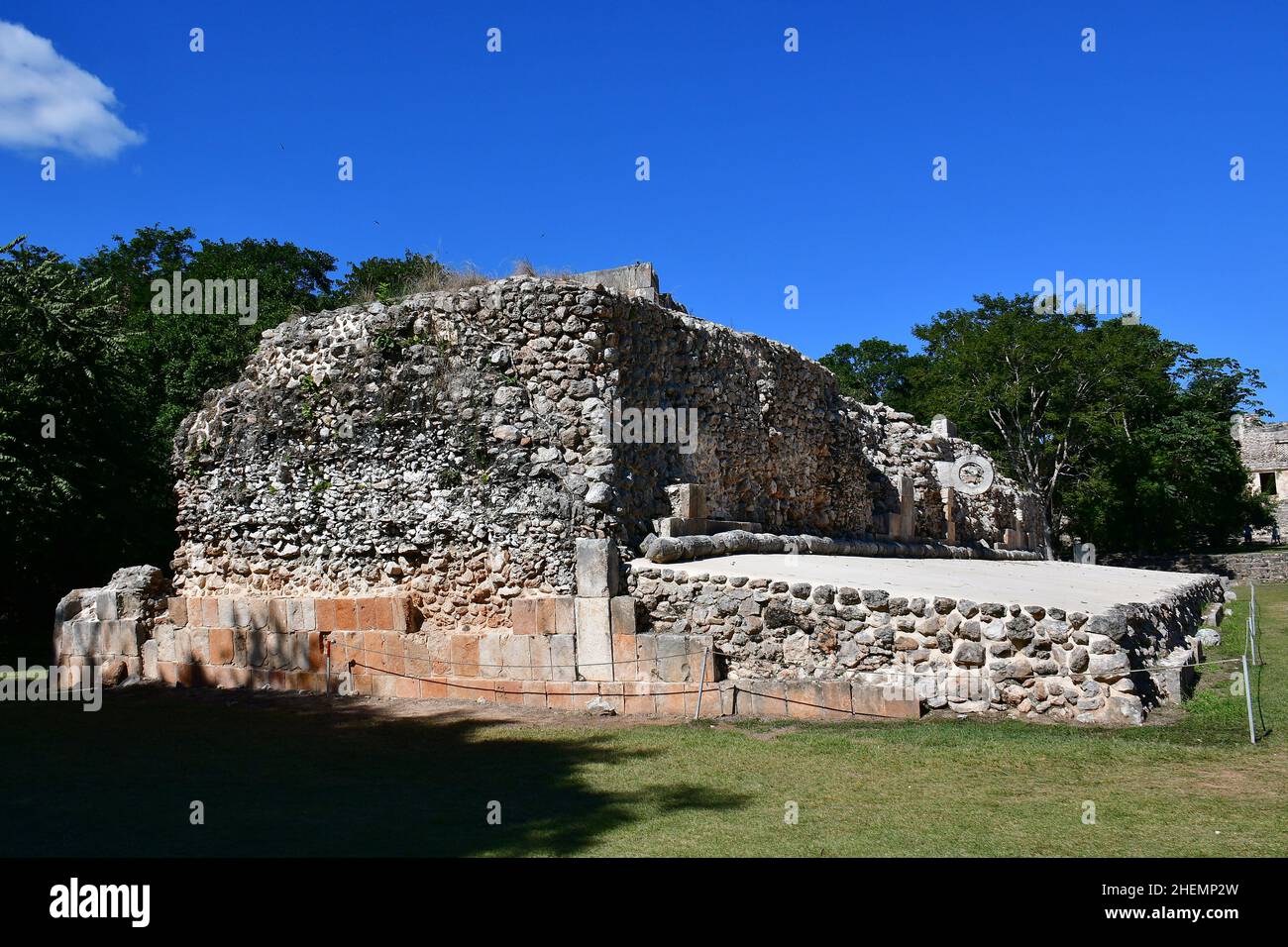 Ball court (Juego de Pelota), Uxmal, Maya ruins, Yucatán, Mexico, North ...