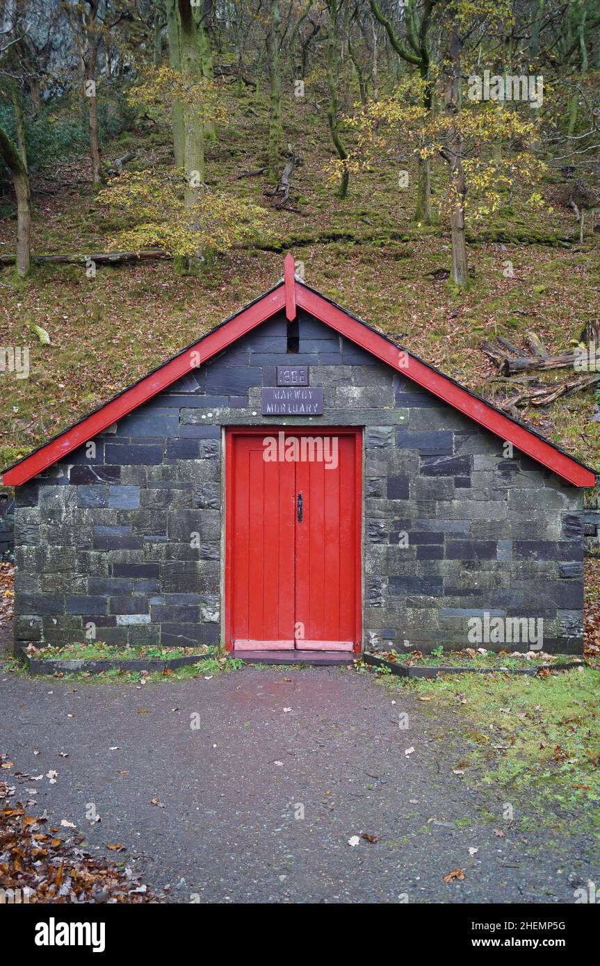 Old Mortuary Building at Welsh Slate Mine Stock Photo - Alamy