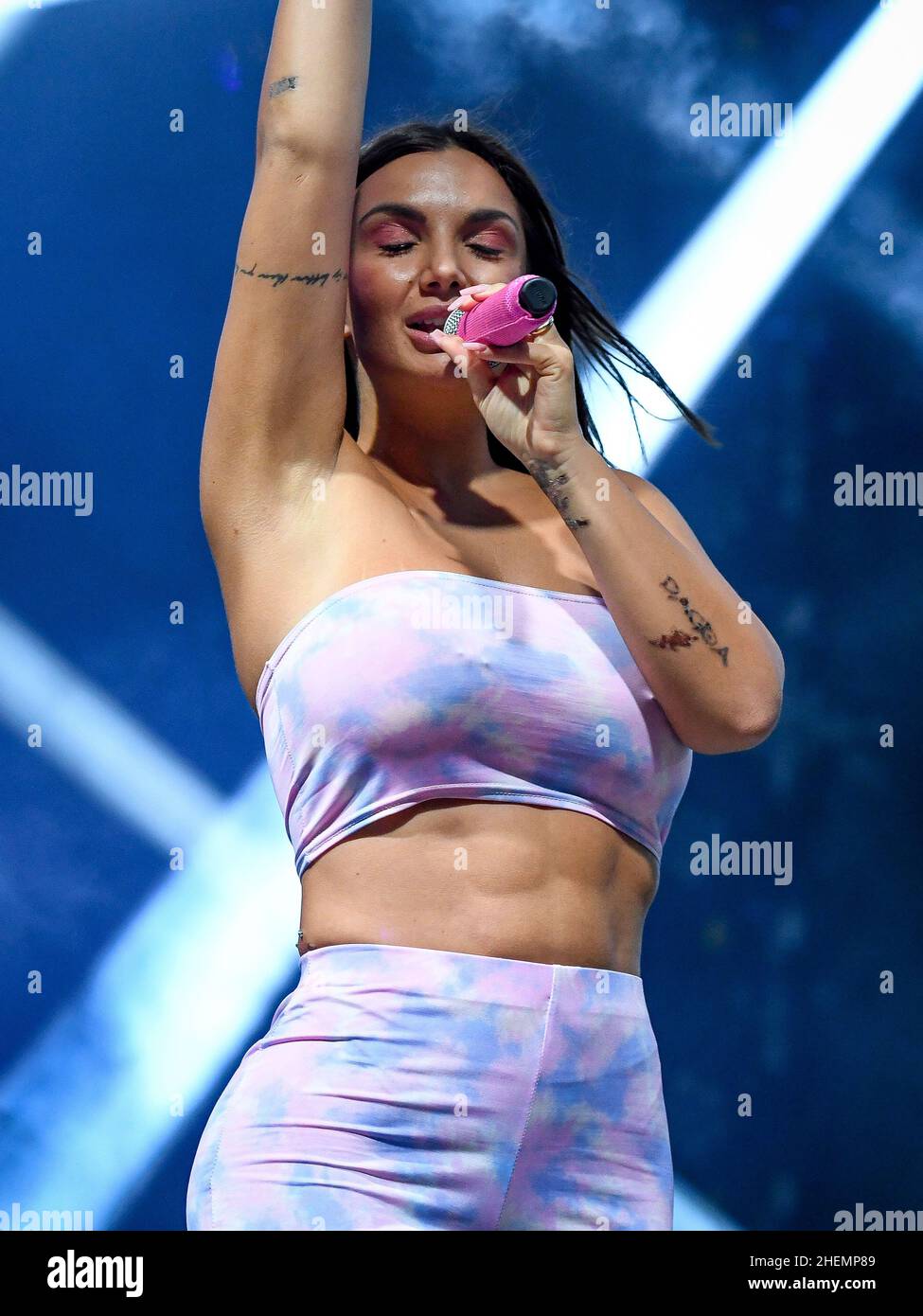 Codishow, 12/09/2021, Italy, September 12, 2021, Elettra Lamborghini singing during Elettra ...