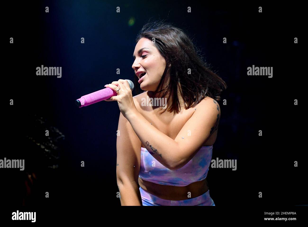 Codishow, 12/09/2021, Italy, September 12, 2021, Elettra Lamborghini singing during Elettra ...