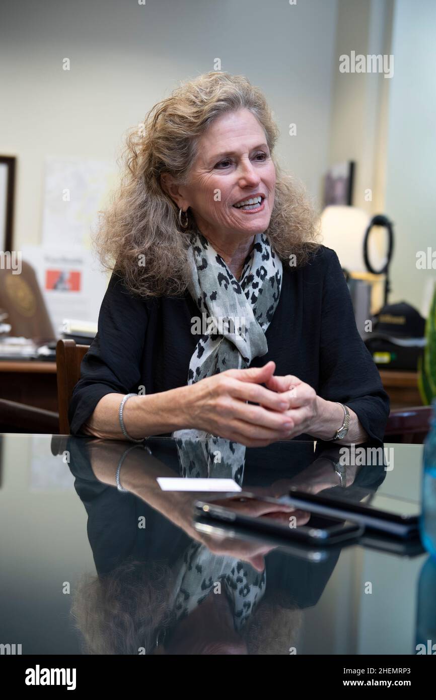 Austin, TX, USA. 11th Jan, 2022. Texas House member DONNA HOWARD speaks ...