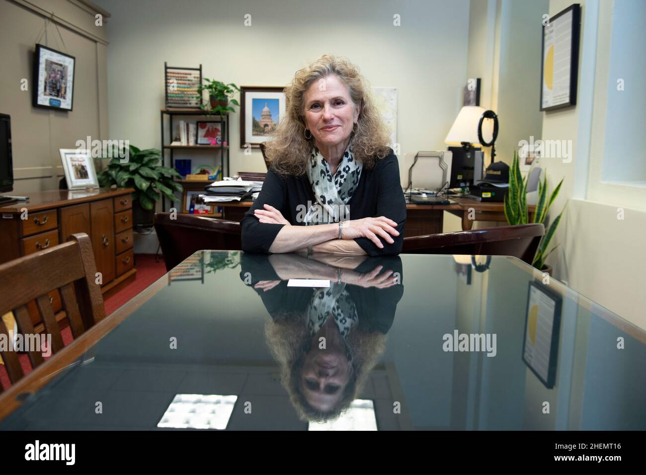 Austin, TX, USA. 11th Jan, 2022. Texas House member DONNA HOWARD speaks ...