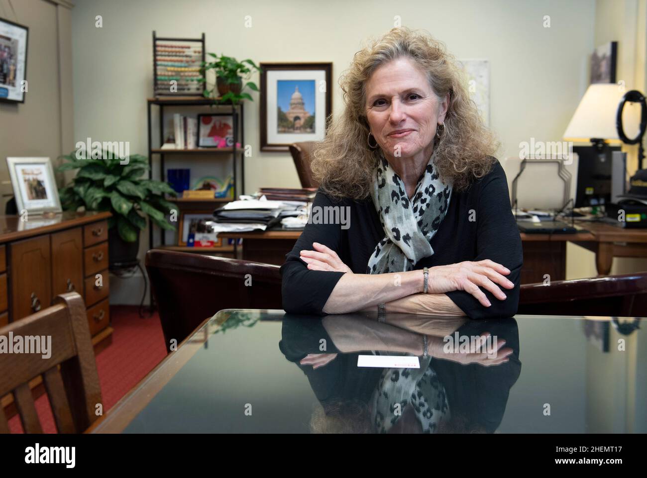 Austin, TX, USA. 11th Jan, 2022. Texas House member DONNA HOWARD speaks ...