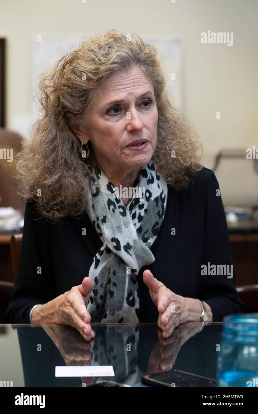 Austin, TX, USA. 11th Jan, 2022. Texas House member DONNA HOWARD speaks ...