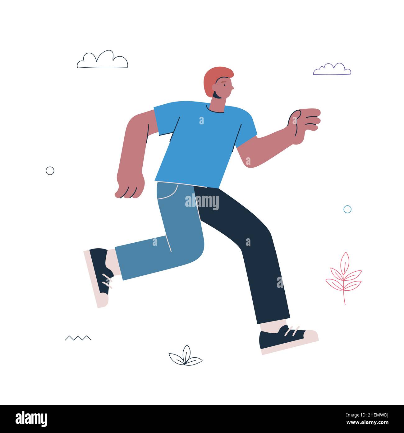 Exercise illustration Stock Vector Images - Alamy