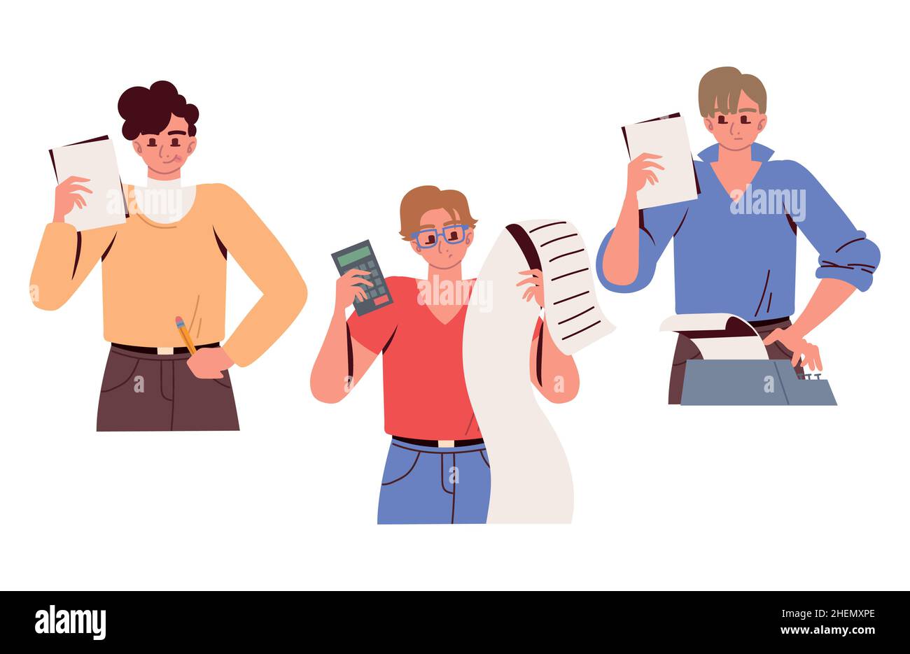 set men multitask Stock Vector Image & Art - Alamy