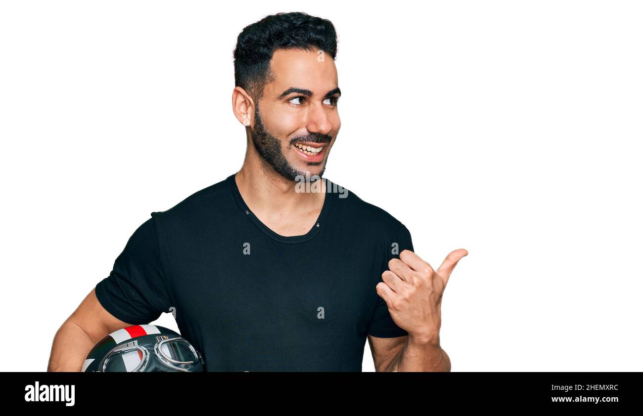 Motorcycle helmet guy open face hi-res stock photography and images - Alamy