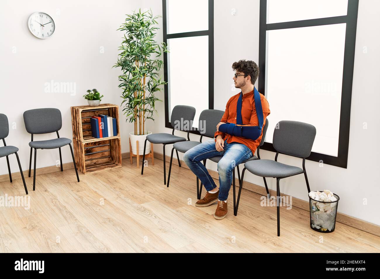 Angry patient man hospital waiting room hi-res stock photography and ...