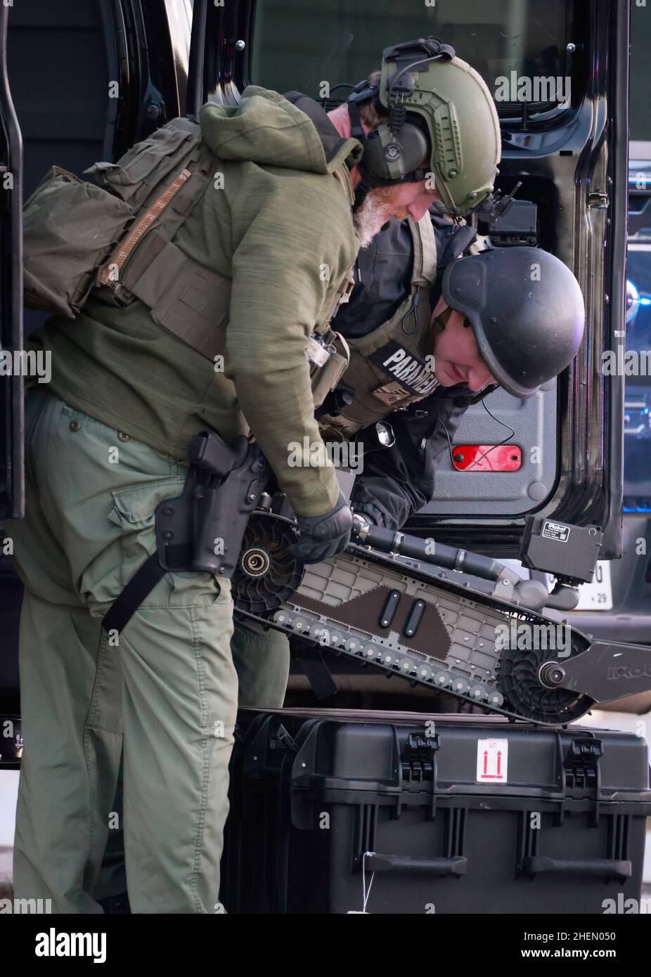 BLOOMINGTON, UNITED STATES - 2022/01/10: Members of the Critical ...