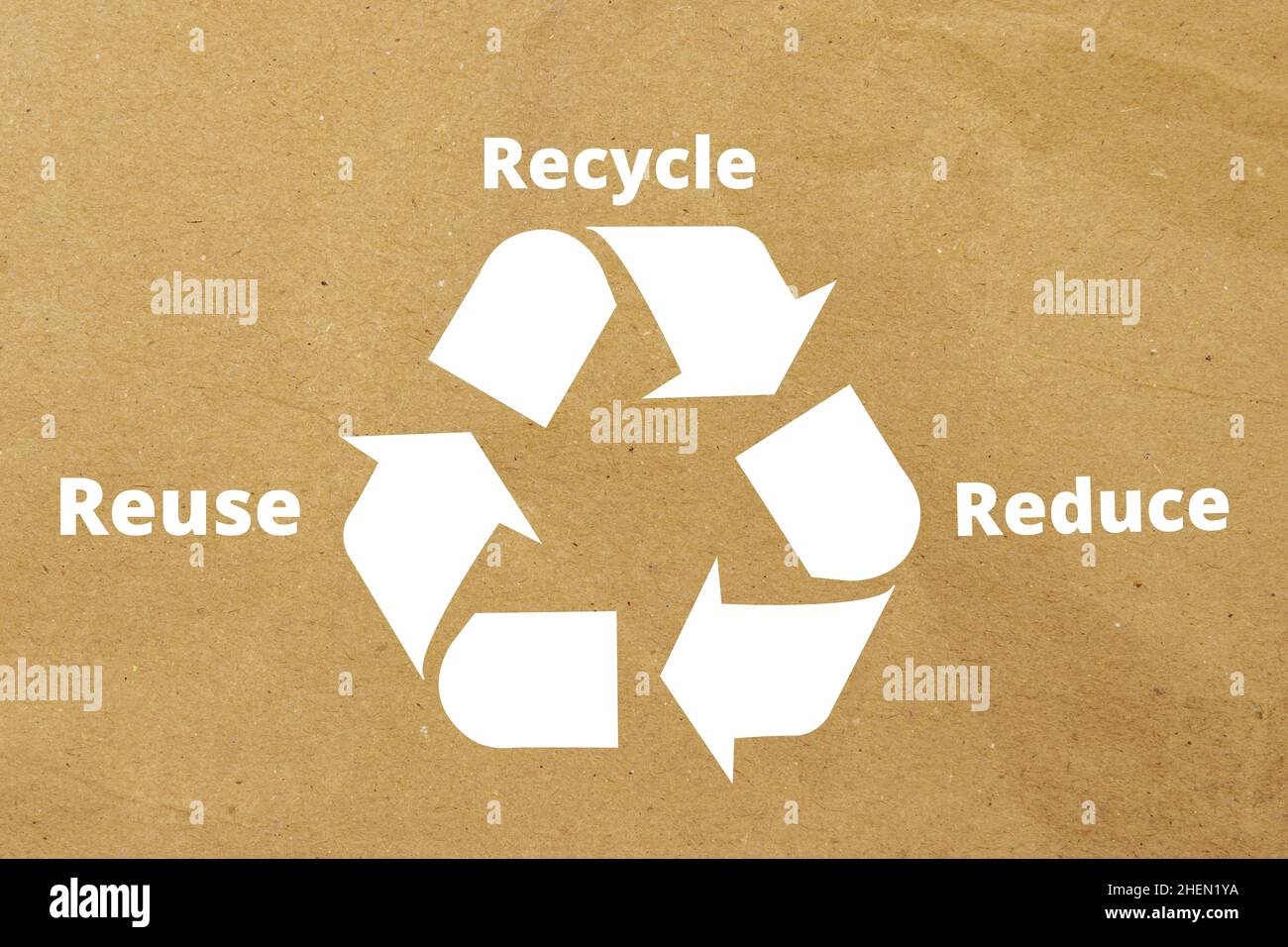 Illustration reads Recycle, Reduce, Reuse Stock Photo - Alamy