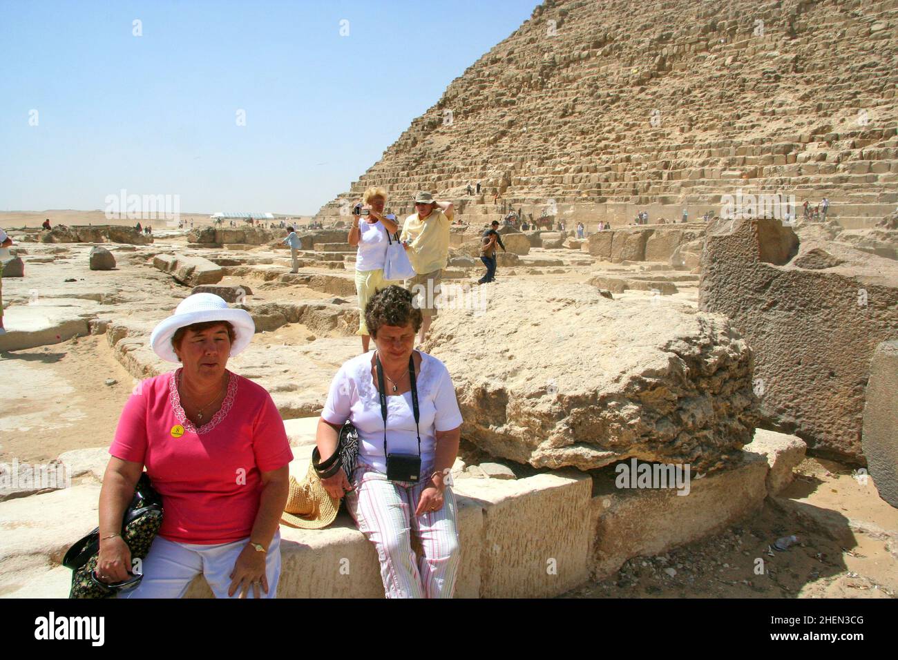 Man sitting on a pyramid hi-res stock photography and images - Alamy