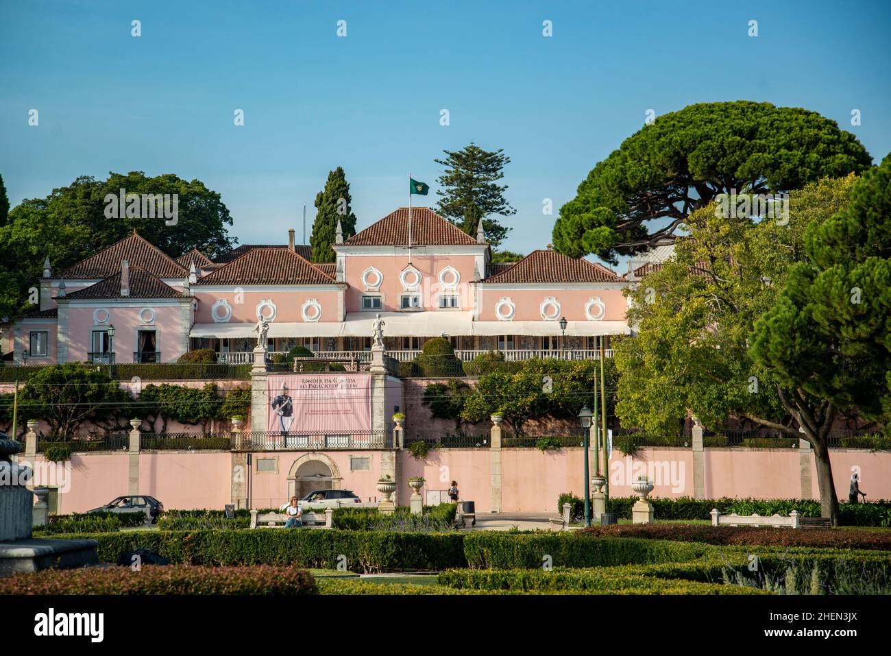 the Palacio de Belem in Belem near the City of Lisbon in Portugal ...