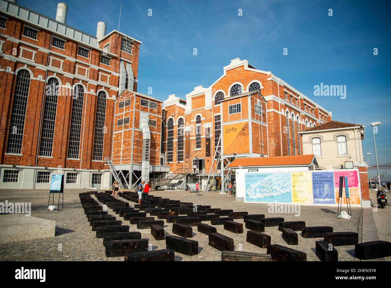the Electricity Museum in the old Industrial Building in Belem near the ...