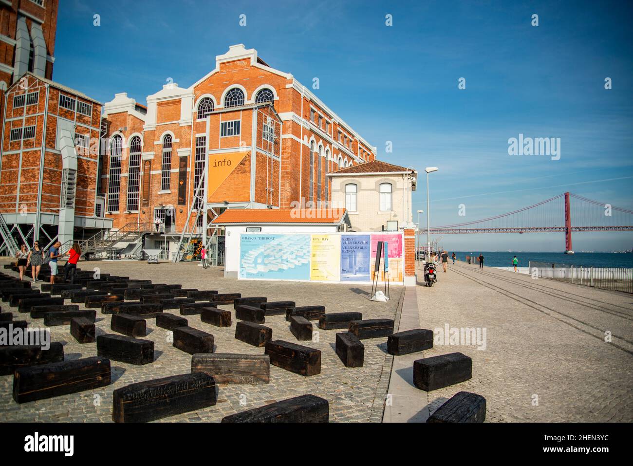 the Electricity Museum in the old Industrial Building in Belem near the ...