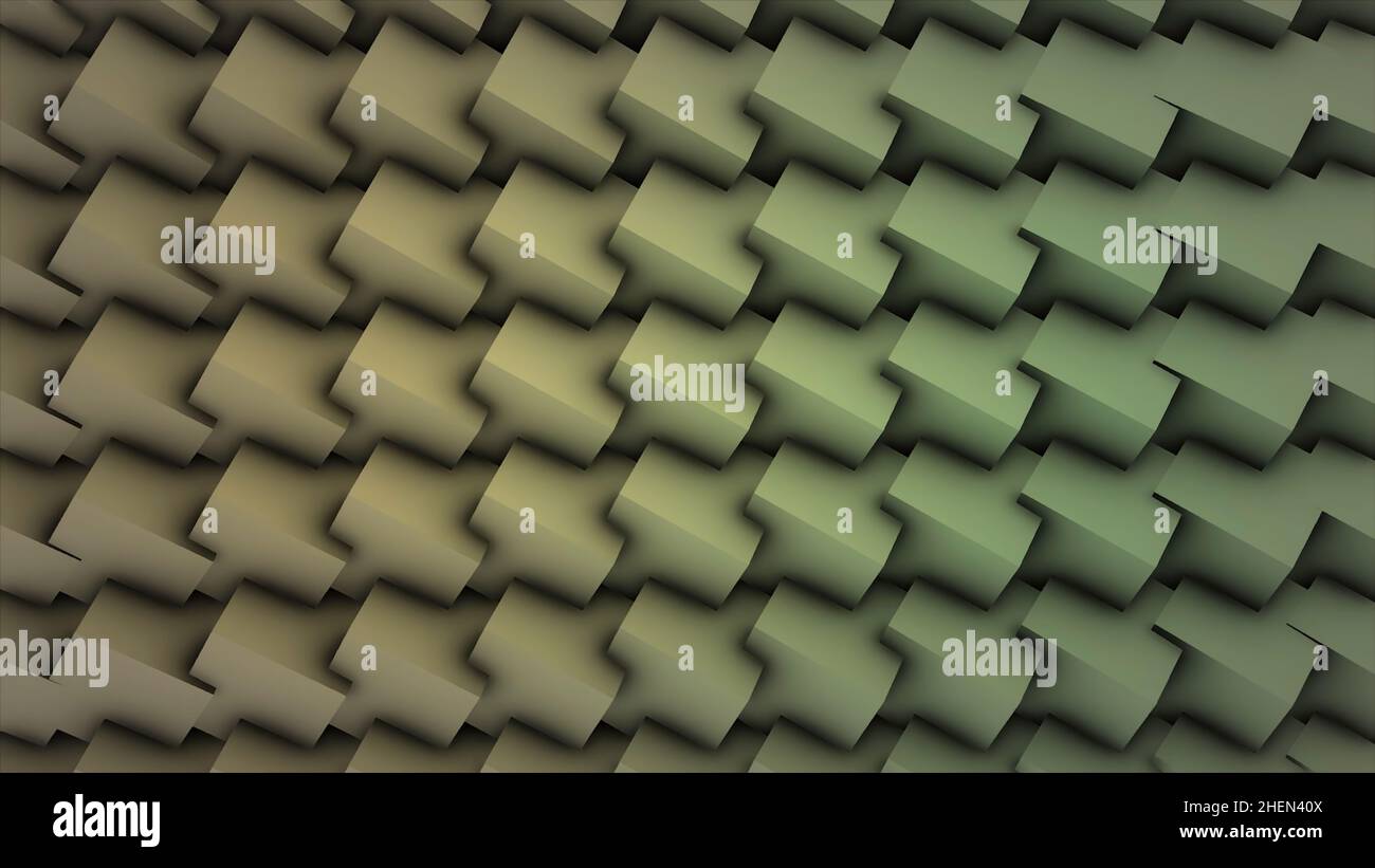 Background with colorful rotating vertical rectangular blocks, loop. Grid of randomized colorful ...