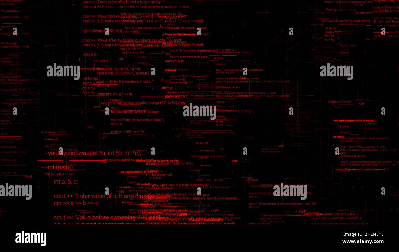 Flying backwards through the symbols of computer code. Abstract ...