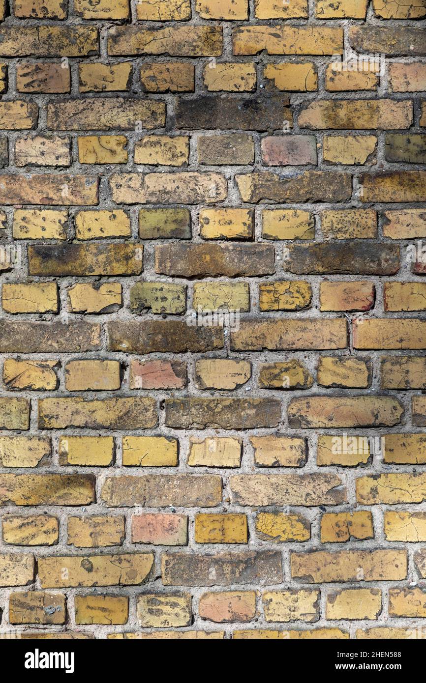 detail of old rotten brick wall in harmonic pattern Stock Photo - Alamy