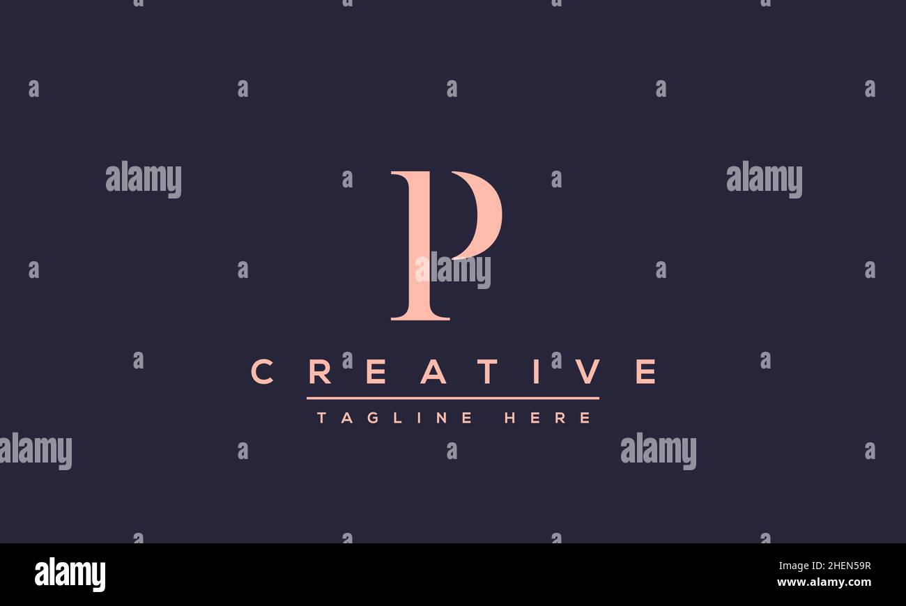 Modern elegant creative P Logo Design and template. PP icon initial ...