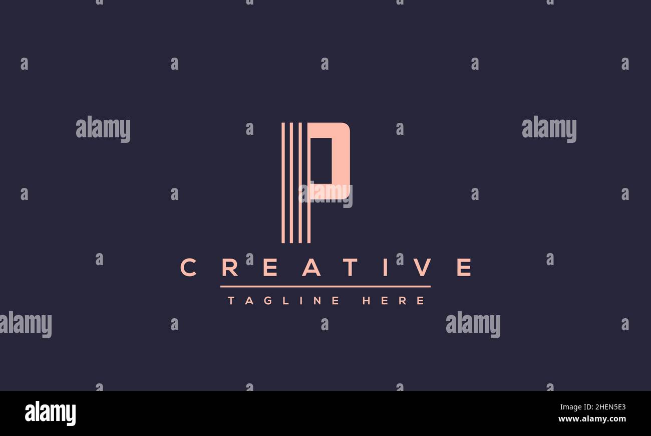 Modern elegant creative P Logo Design and template. PP icon initial ...