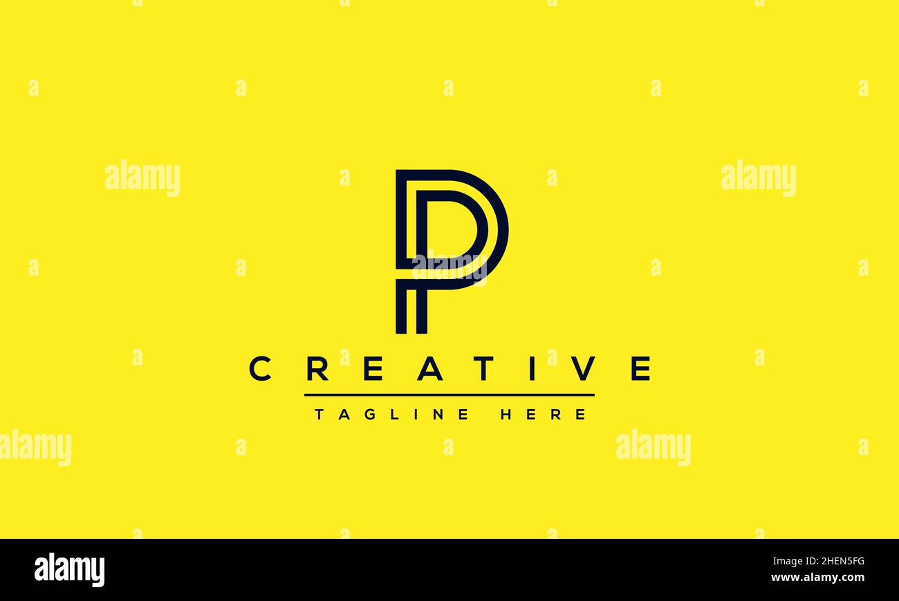 Modern elegant creative P Logo Design and template. PP icon initial ...