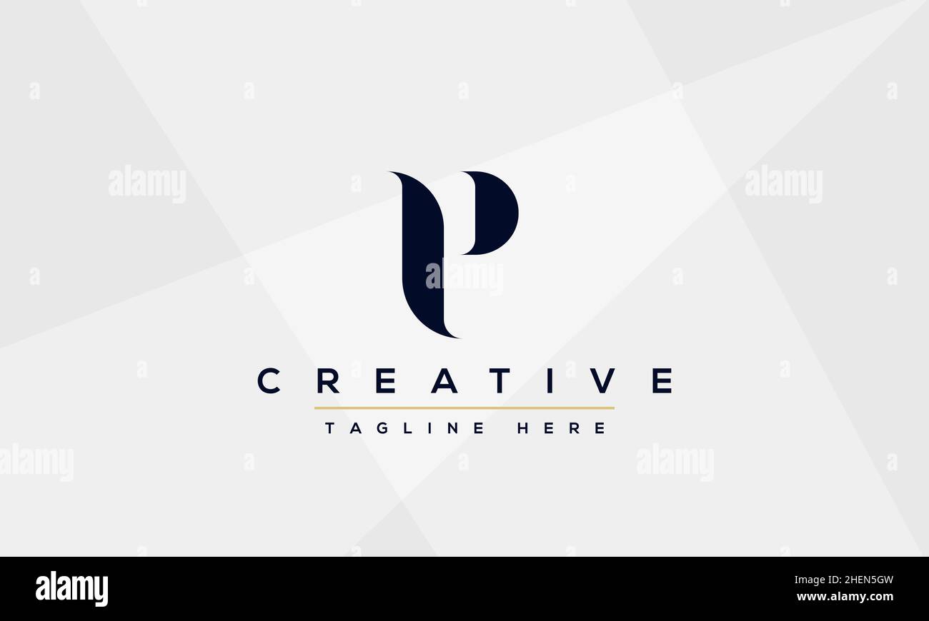 Modern elegant creative P Logo Design and template. PP icon initial ...