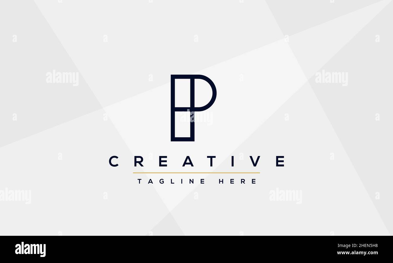 Modern elegant creative P Logo Design and template. PP icon initial ...