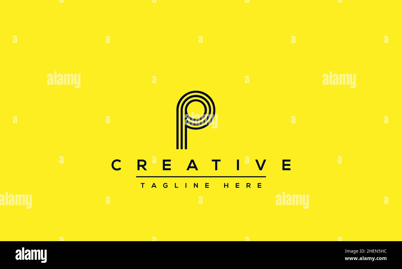 Modern elegant creative P Logo Design and template. PP icon initial ...