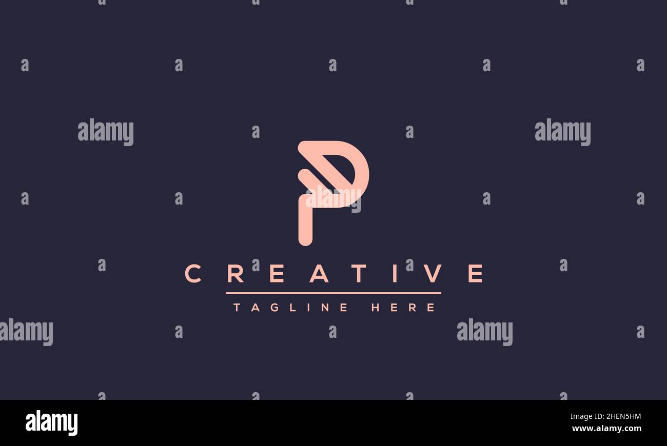 Modern elegant creative P Logo Design and template. PP icon initial ...