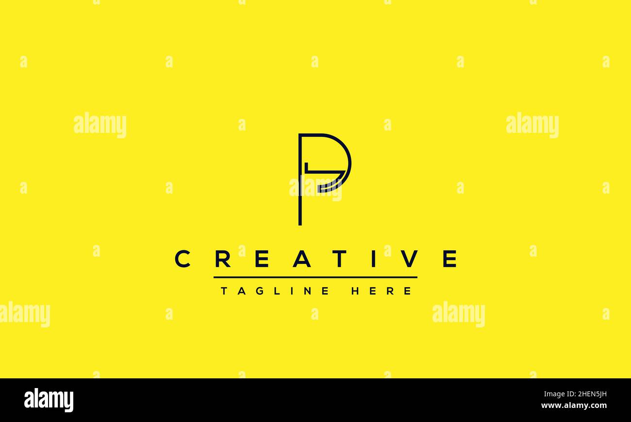 Modern elegant creative P Logo Design and template. PP icon initial ...