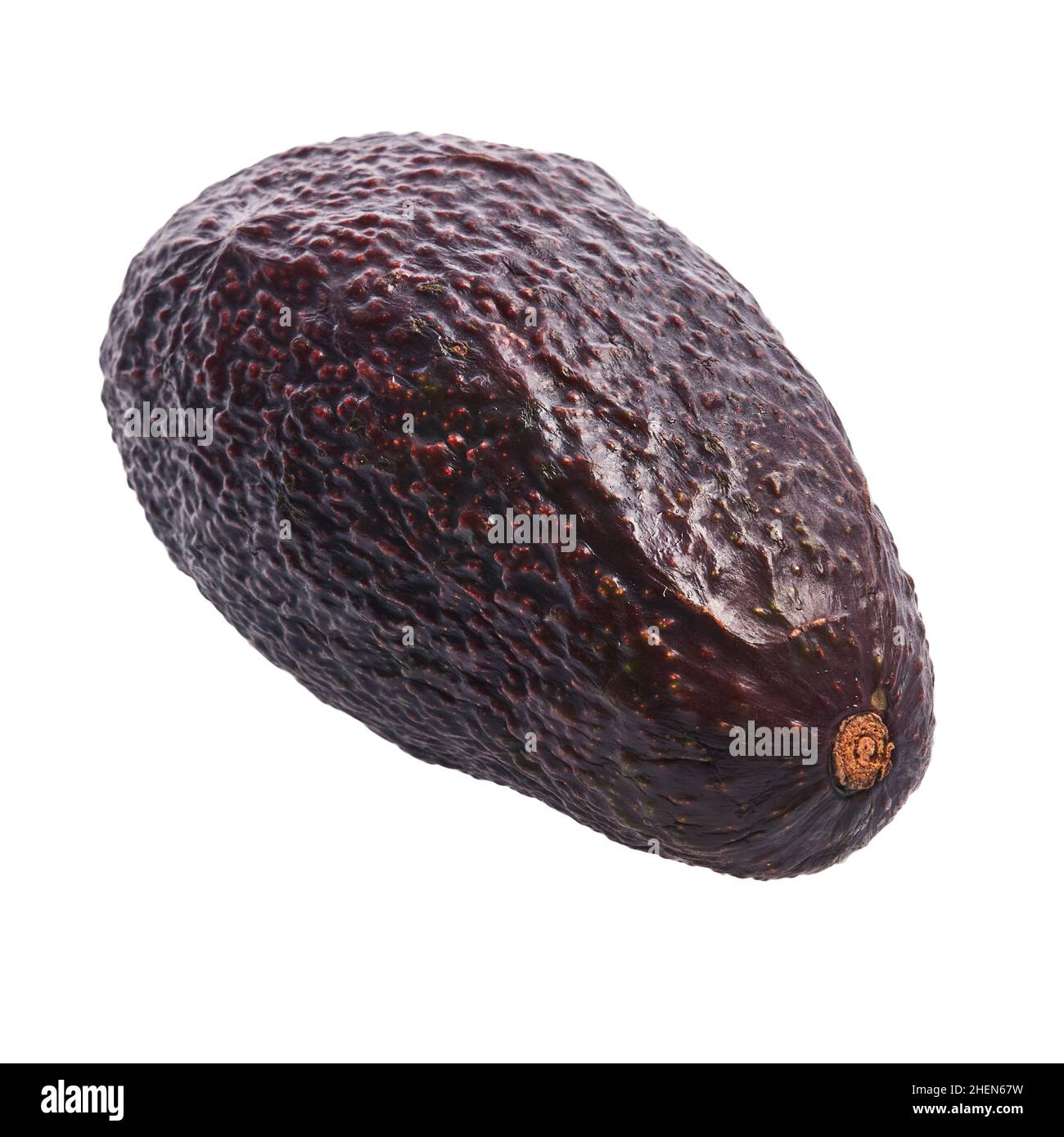 SIngle avocado fruit isolated over white background Stock Photo - Alamy