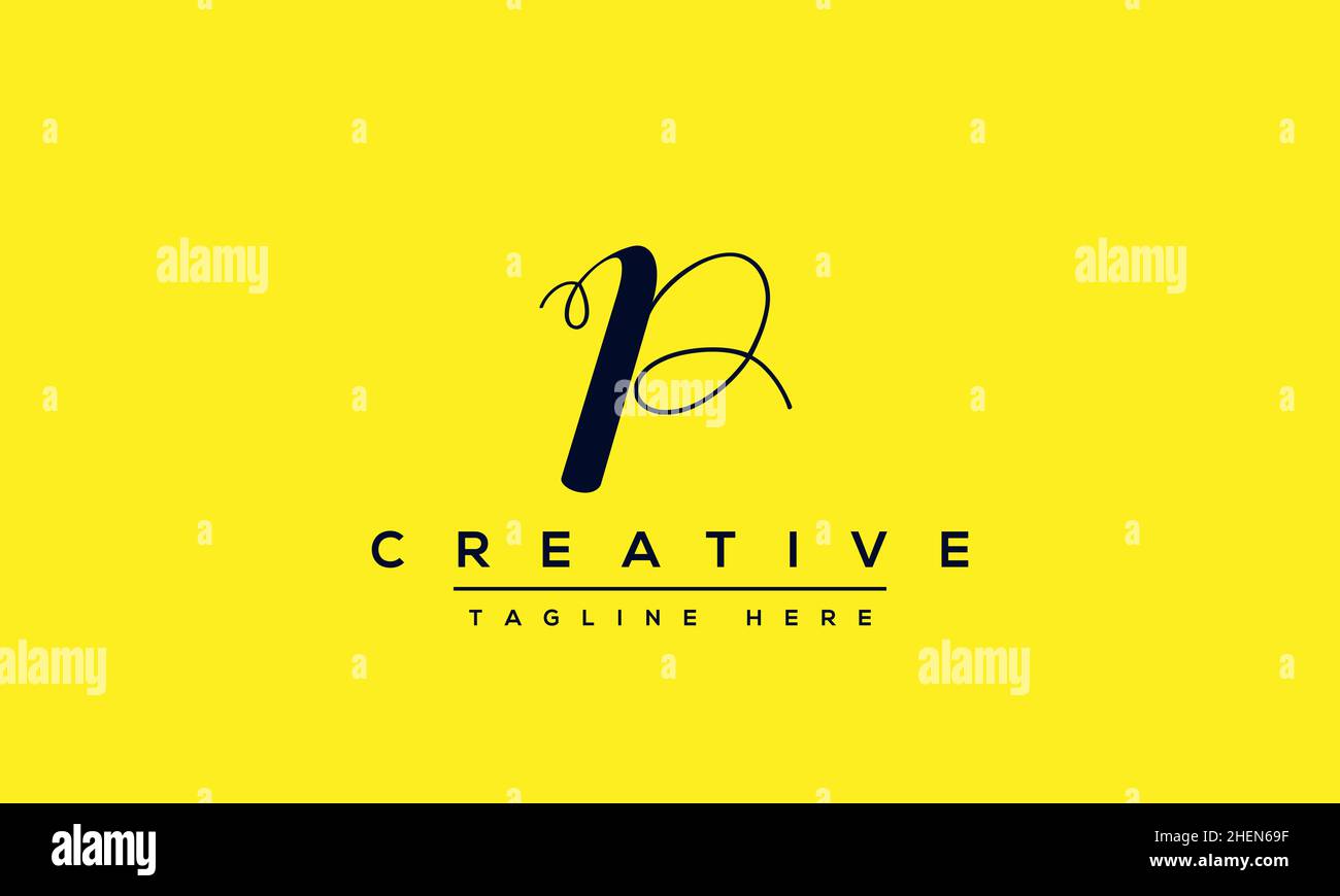 Modern elegant creative P Logo Design and template. PP icon initial ...